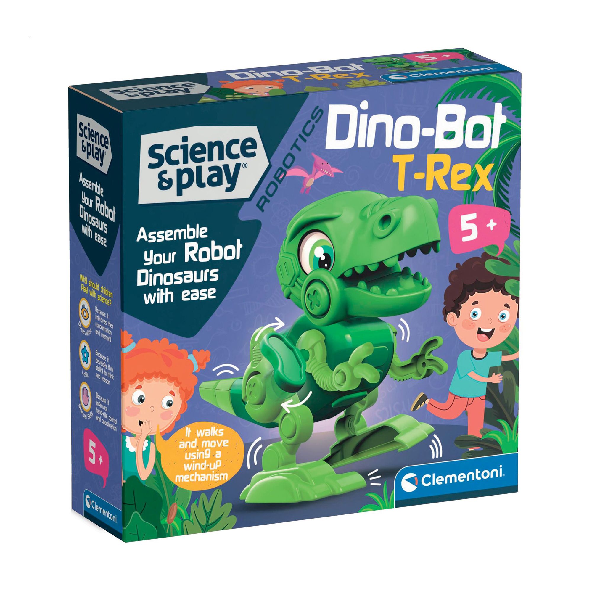 Дитячий робот-конструктор Clementoni Science & Play Dino Bot T-Rex, от ...