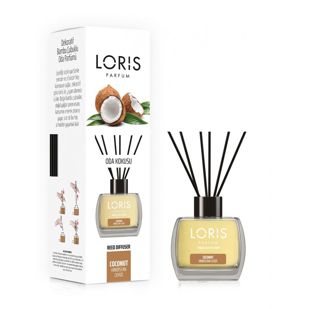 Аромадифузор Loris Parfum Reed Diffuser Кокос, 120 мл — купити на EVA ...