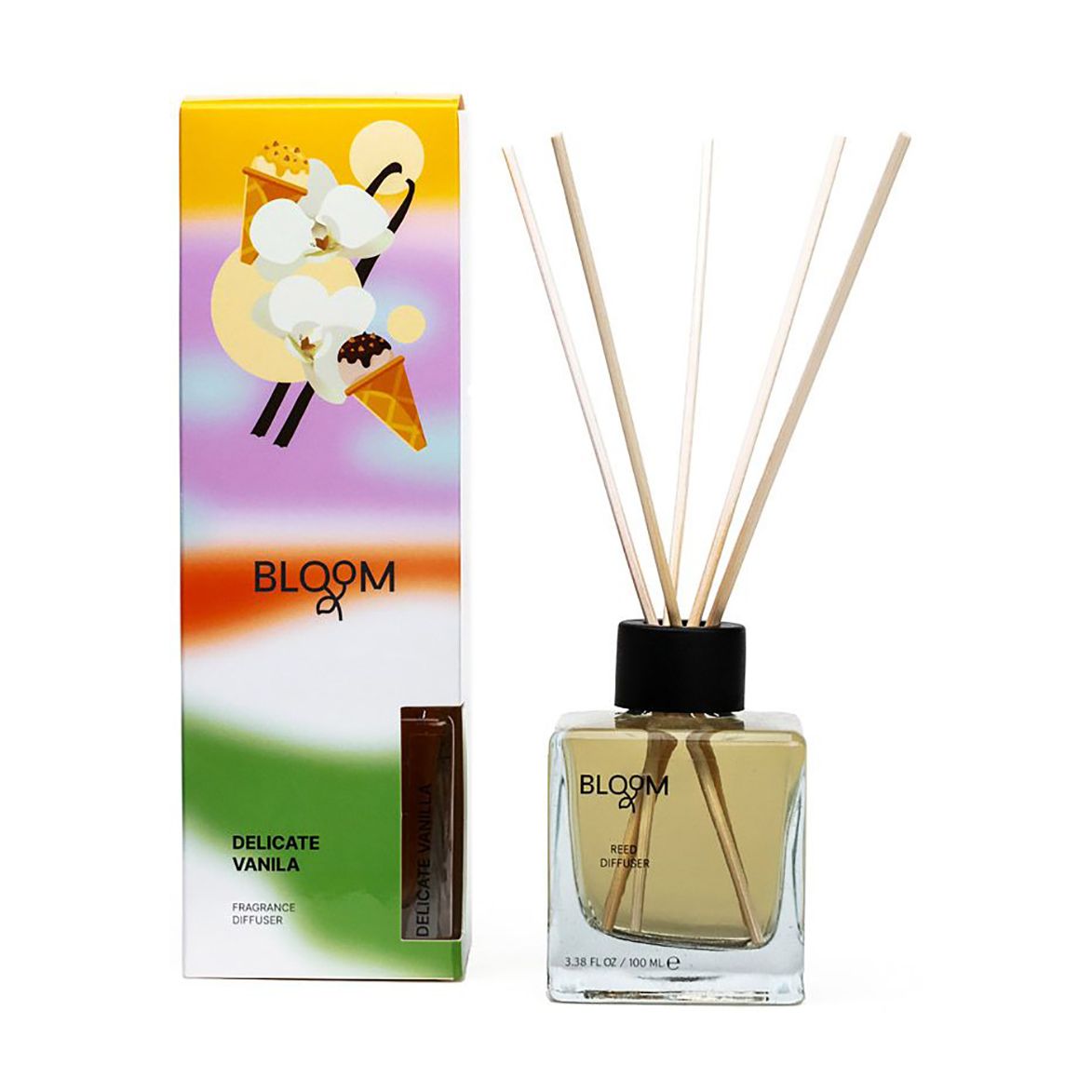 Аромадифузор Aroma Bloom Reed Diffuser Delicate Vanila Ніжна ваніль ...