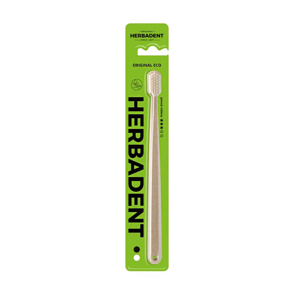 Зубная щетка Herbadent Original Eco Toothbrush Мягкая жесткость, 1 шт ...