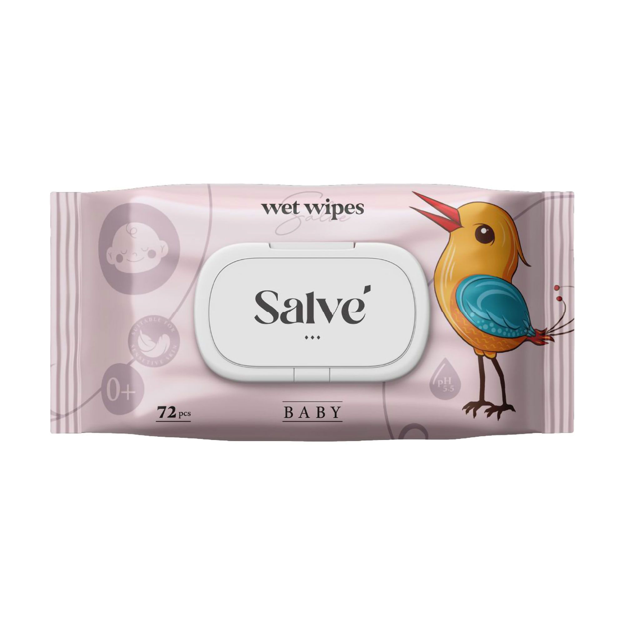 Детские влажные салфетки Salve розовые, 72 шт - купить на EVA.UA ...