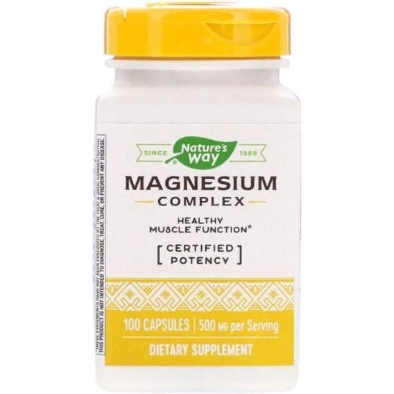 Микроэлемент Магний Nature's Way Magnesium Complex 100 Caps NWY-41051 ...
