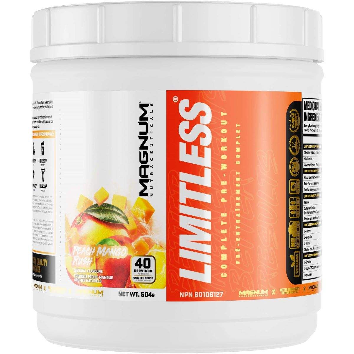 Комплекс до тренировки Magnum Nutraceuticals Limitless 504 g /40 ...