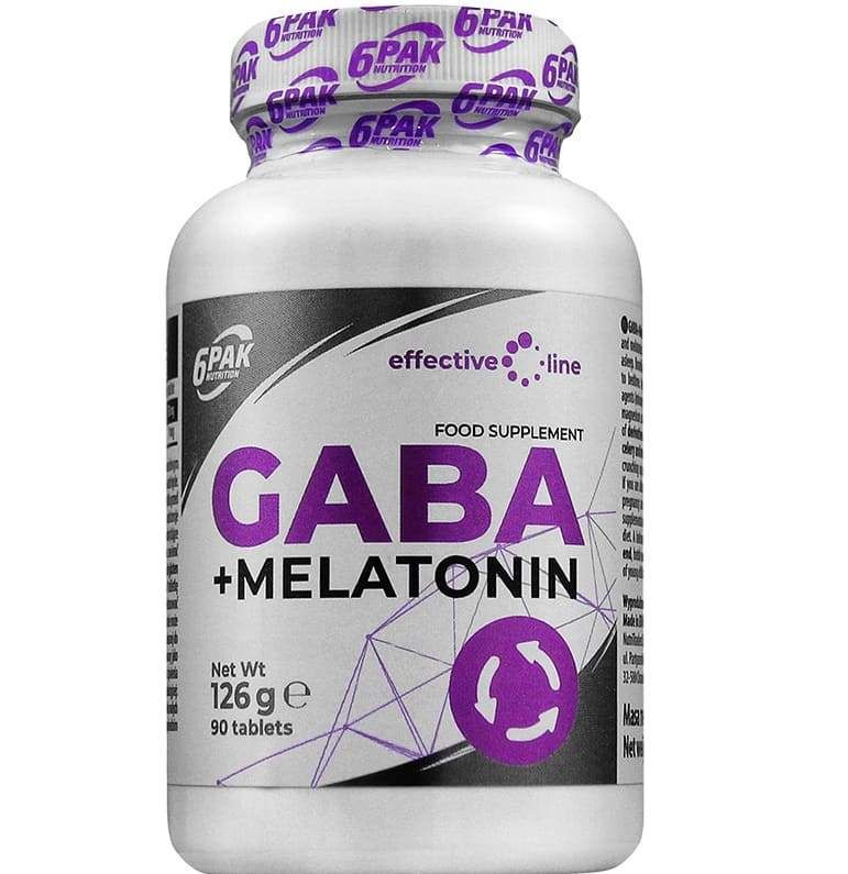 Мелатонин для спорта 6PAK Nutrition Gaba+Melatonin 90 Tabs (859202 ...