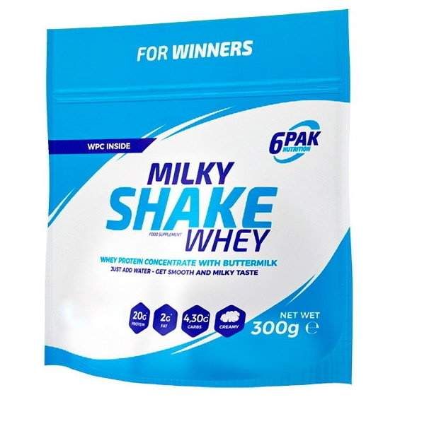 Протеин 6PAK Nutrition Milky Shake Whey 300 g /10 servings/ Peanut ...