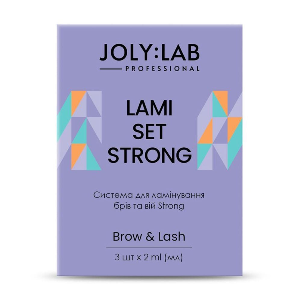 Система для ламинирования бровей и ресниц Joly:Lab Brow & Lash Lami Set Strong, 3*2 мл - купить ...