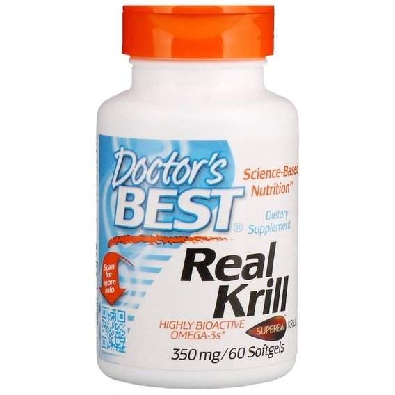 Масло криля Doctor's Best Real Krill 350 mg 60 Softgels DRB-00224 ...