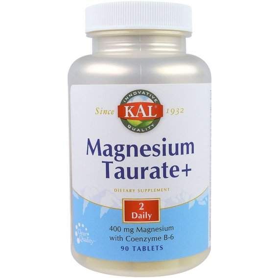 Мікроелемент Магній KAL Magnesium Taurate+ 400 mg 90 Tabs CAL-36975 ...