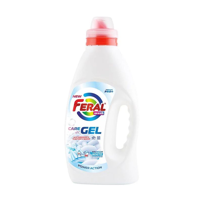 Гель для прання Feral Wash White Care Gel, 30 циклів прання, 1.5 л ...