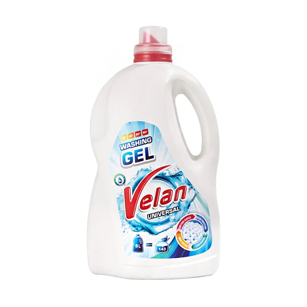 Гель для стирки Velan Universal Active Washing Gel, 143 стирки, 5 л ...