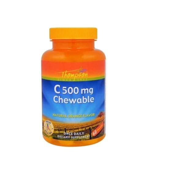 Витамин C Thompson C 500 mg 60 Chewables Natural Orange Flavor (863286) — купить на EVA.UA ...