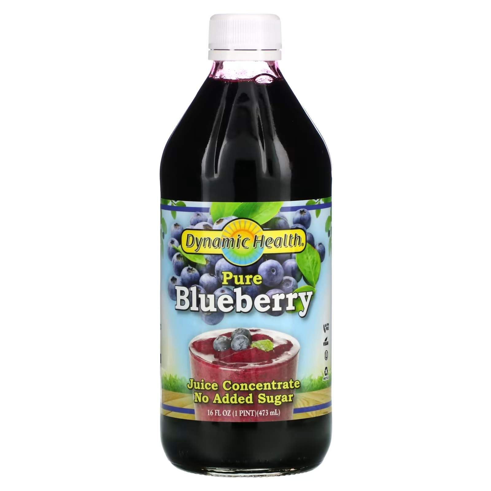Антиоксидант Dynamic Health Laboratories Pure Blueberry Juice ...