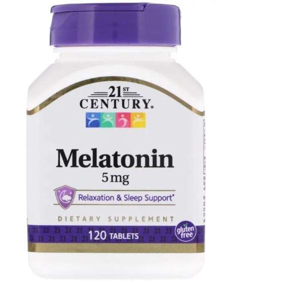 Мелатонин для сна 21st Century Melatonin 5 mg 120 Tabs CEN-27087 ...