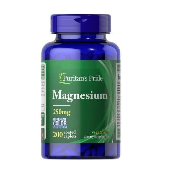 Мікроелемент Магній Puritan's Pride Magnesium 250 mg 200 Caplets ...