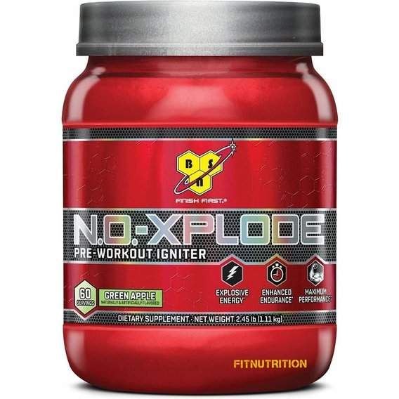 Комплекс до тренировки BSN N O -Xplode Pre-Workout Igniter 1100 g /60 servings/ Green Apple ...