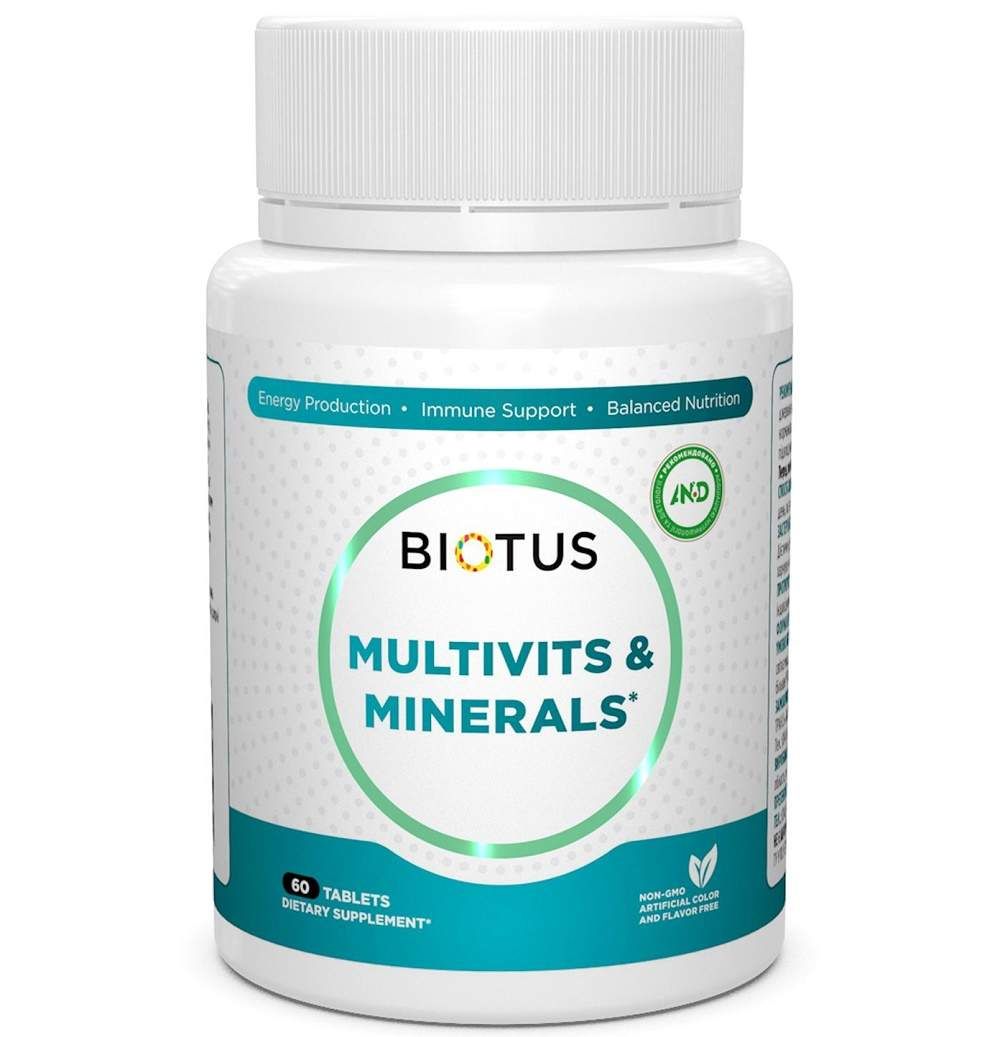 Витаминно-минеральный комплекс Biotus Multivits & Minerals 60 Tabs BIO ...