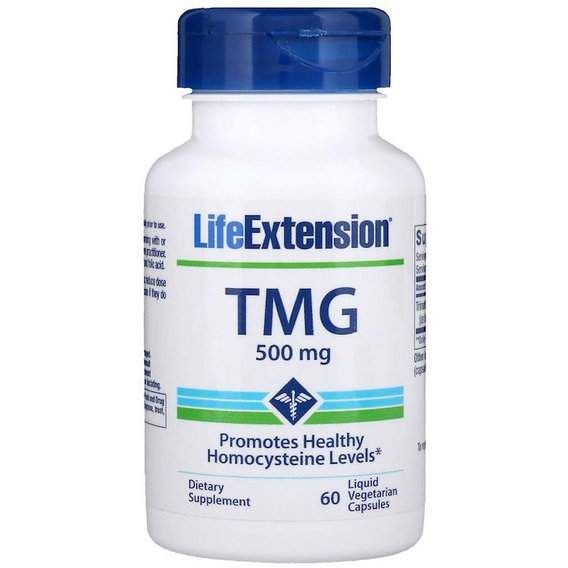 Гліцин Life Extension TMG 500 mg 60 Veg Caps (866668) — купити на EVA ...