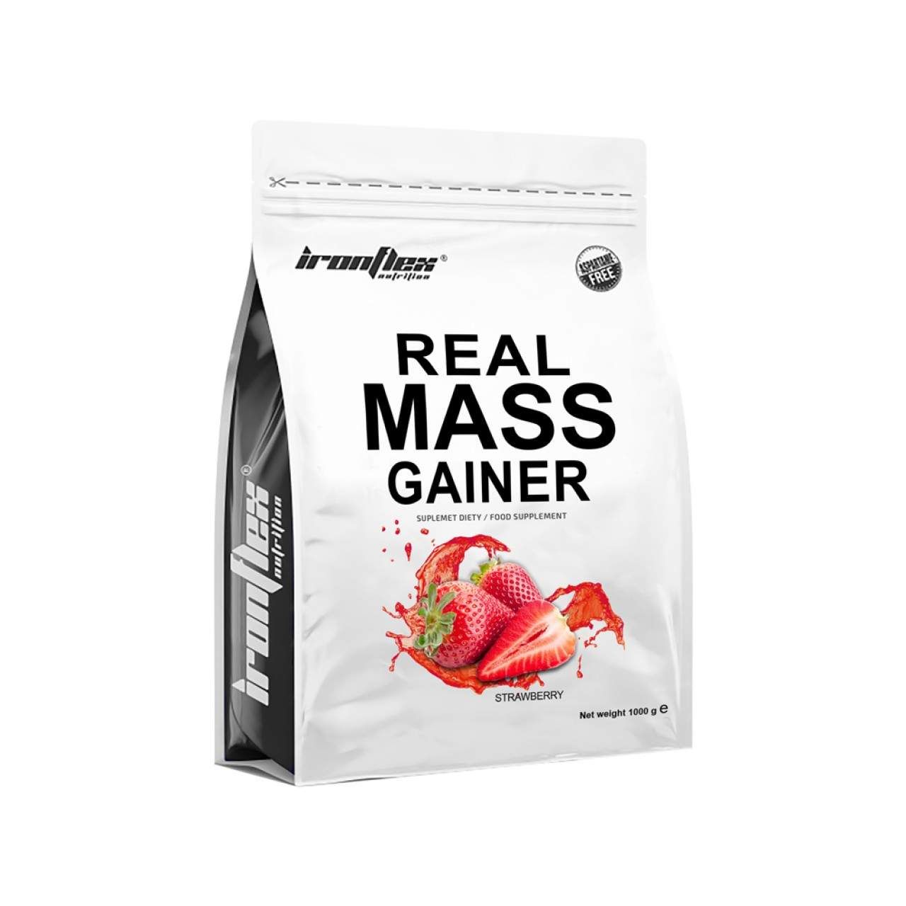Гейнер IronFlex Real Mass Gainer 1000 g /13 servings/ Strawberry ...