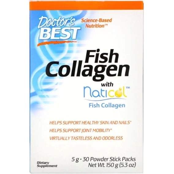 Комплекс для кожи, волос, ногтей Doctor's Best Fish Collagen with ...