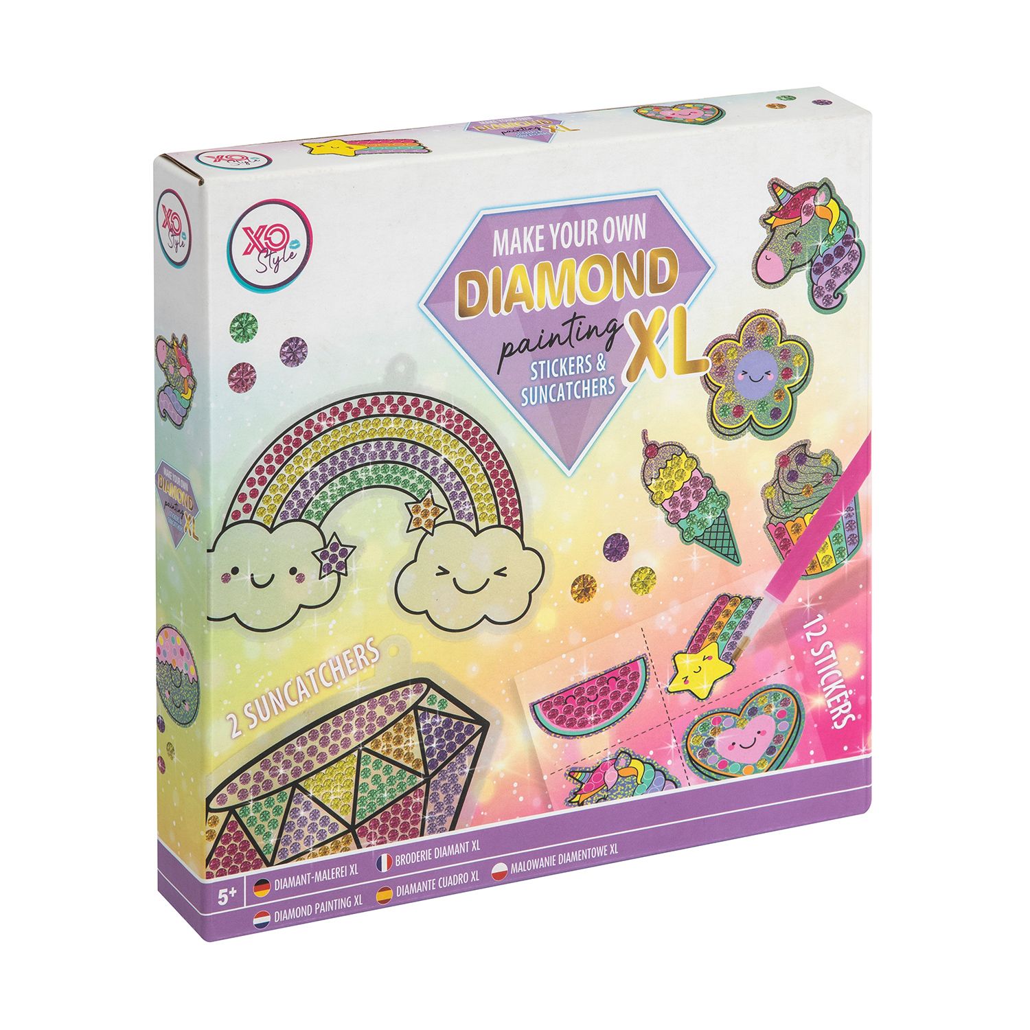 Набор для творчества Grafix Diamond Painting Stickers & Suncatchers XL ...