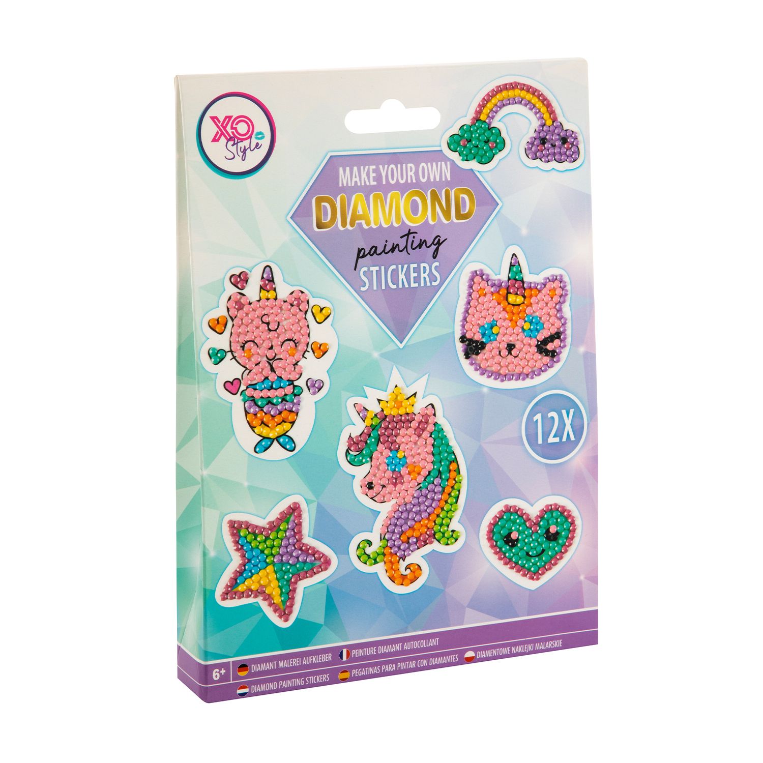 Набір для творчості Grafix Diamond Painting Stickers Алмазні наліпки ...