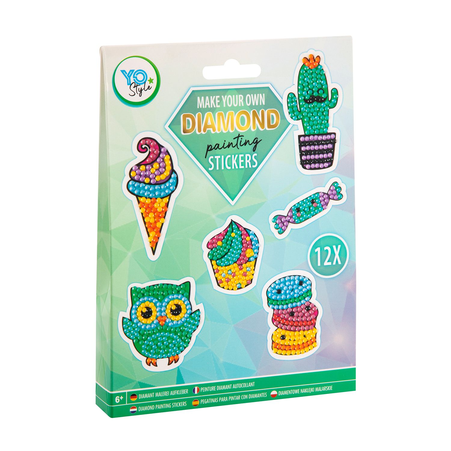 Набор для творчества Grafix Diamond Painting Stickers Алмазные наклейки ...