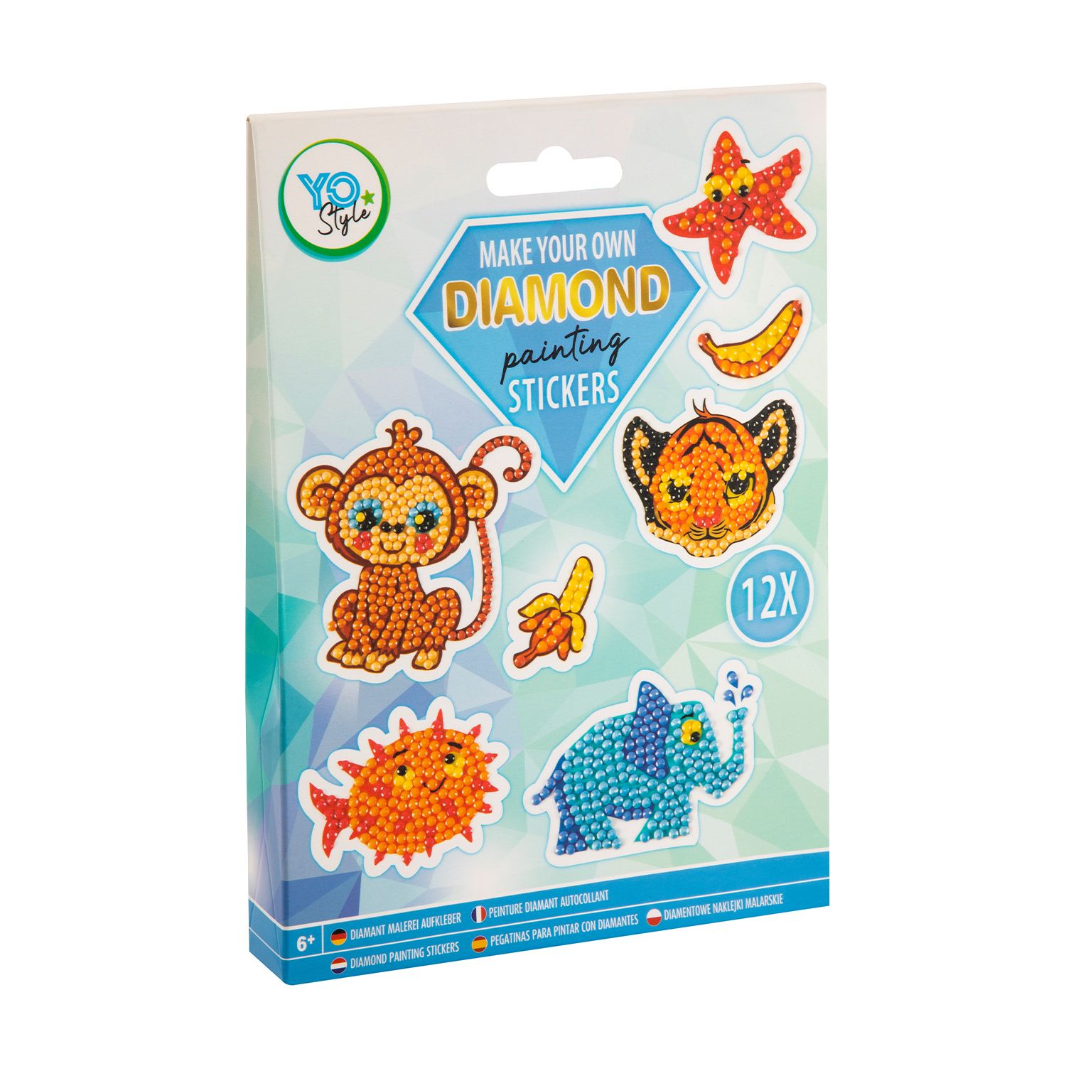 Набор для творчества Grafix Diamond Painting Stickers Алмазные наклейки ...