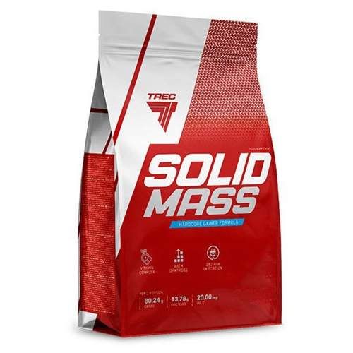 Гейнер Trec Nutrition Solid Mass 3000 g /30 servings/ Strawberry ...