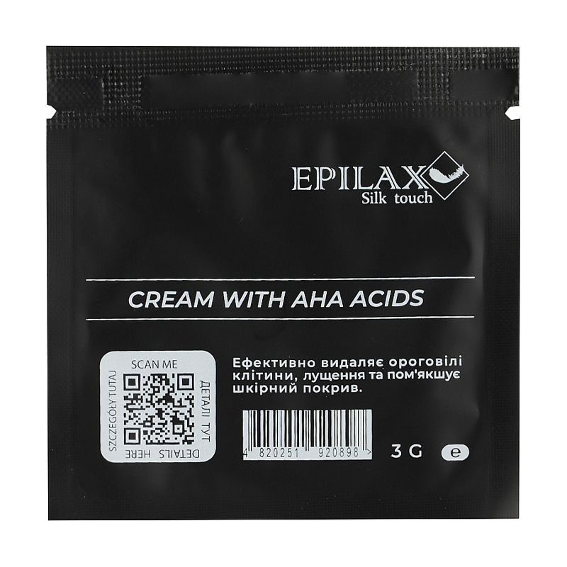 Крем-пилинг для тела Epilax Silk Touch Cream с АНА-кислотами 5% pH 4.2 ...
