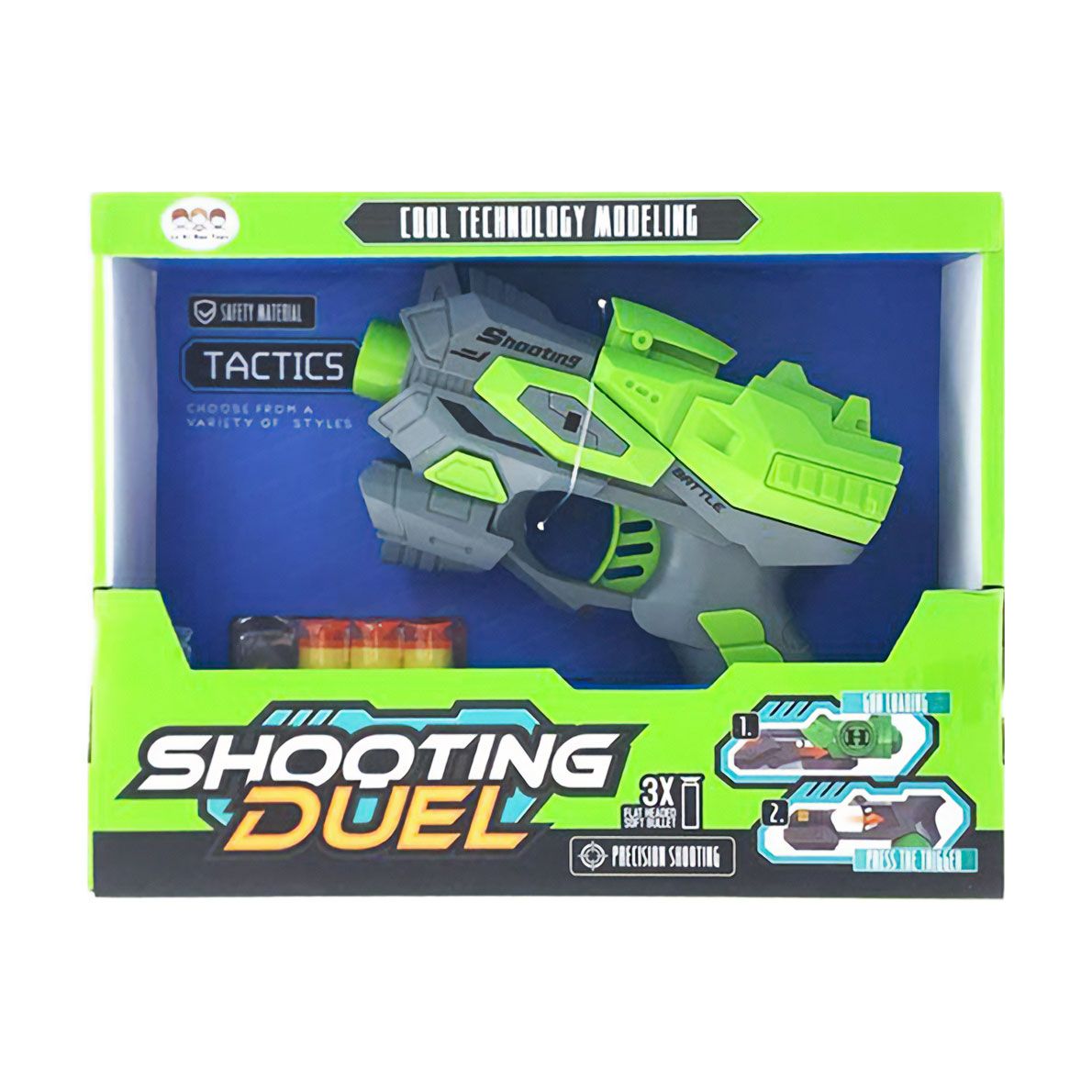 Дитячий пістолет Shantou Jinxing Shooting Duel, 3 поролонових патрони ...