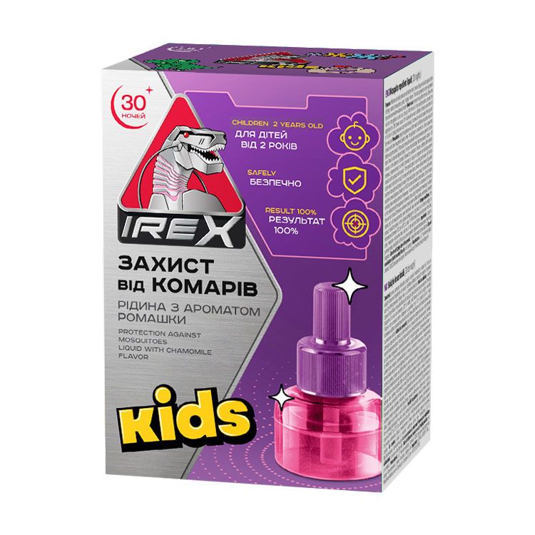 Дитяча рідина від комарів Irex Kids від 2 років, 30 ночей, 20 мл — купити на EVA.UA ...