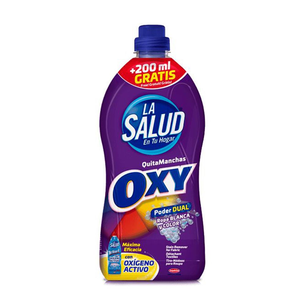 Плямовивідник La Salud Oxy для білих і кольорових тканин, 1.5 л ...