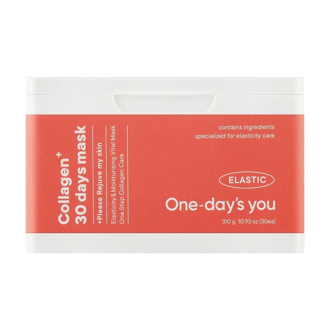 Тканевая маска для лица One-day's You Collagen 30 Days Mask, 30 шт ...