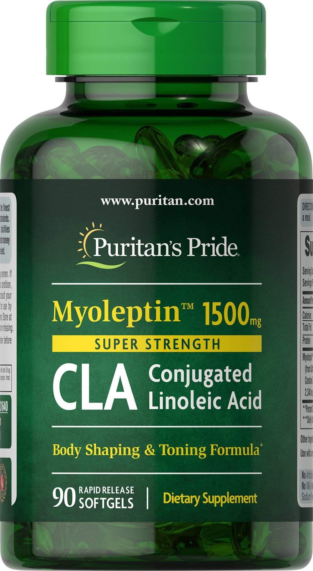 CLA для снижения веса Puritan's Pride Super Strength MyoLeptin CLA 1500 ...