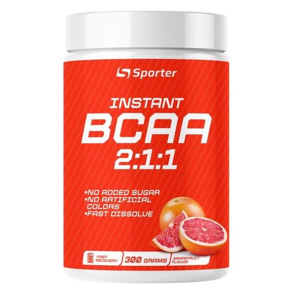 Амінокислота BCAA для спорту Sporter Instant BCAA 300 g /30 servings/ Grapefruit (880386 ...