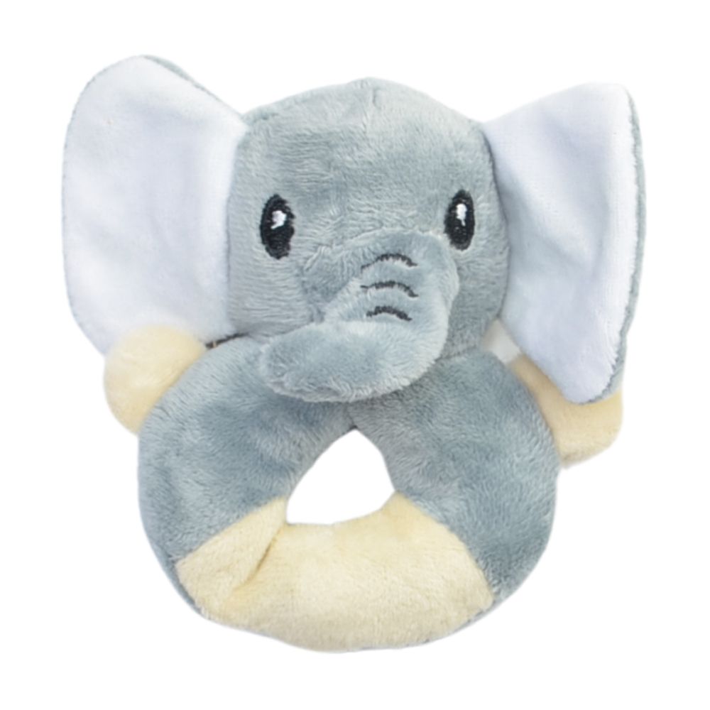 М'яка іграшка-брязкальце з м'яким кільцем Lindo Слон, від народження ...