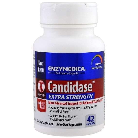 Протигрибковий препарат Enzymedica Candidase, Extra Strength 42 Caps ...