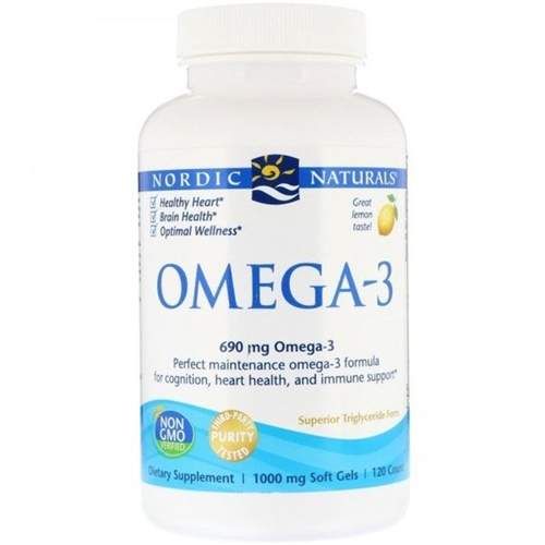 Омега 3 Nordic Naturals Omega-3 690 mg 120 Soft Gels Great Lemon taste ...