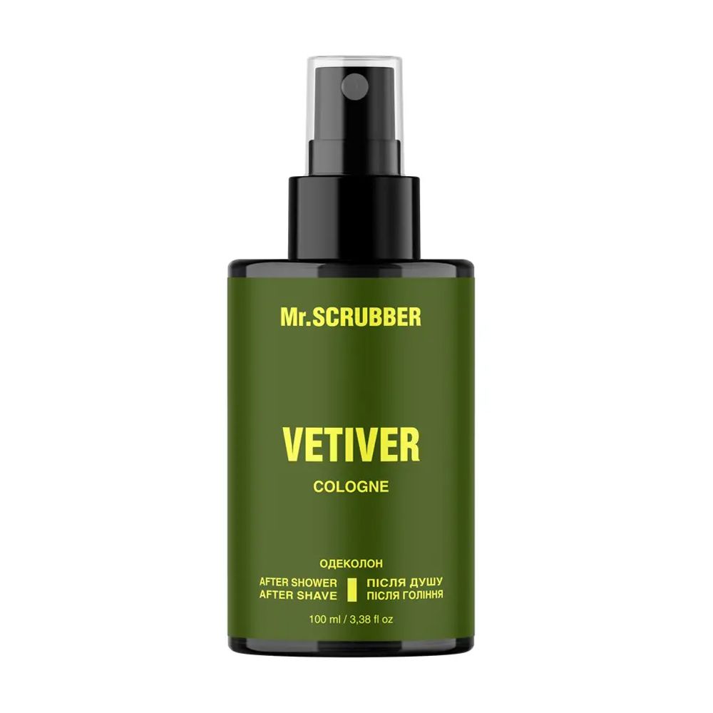 Одеколон после душа и бритья Mr.Scrubber Vetiver Cologne After Shower ...