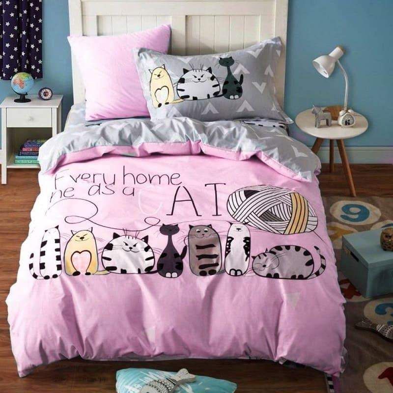 Комплект постельного белья Sweet-Dream 44 кота фон 180 х 215 см ...