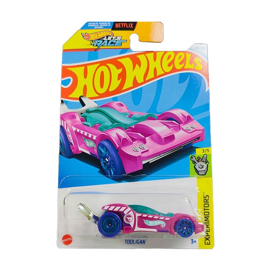 Базовий автомобіль Hot Wheels Tooligan, рожево-фіолетово-бірюзовий, від 3 років, 11*3.5*11 см ...
