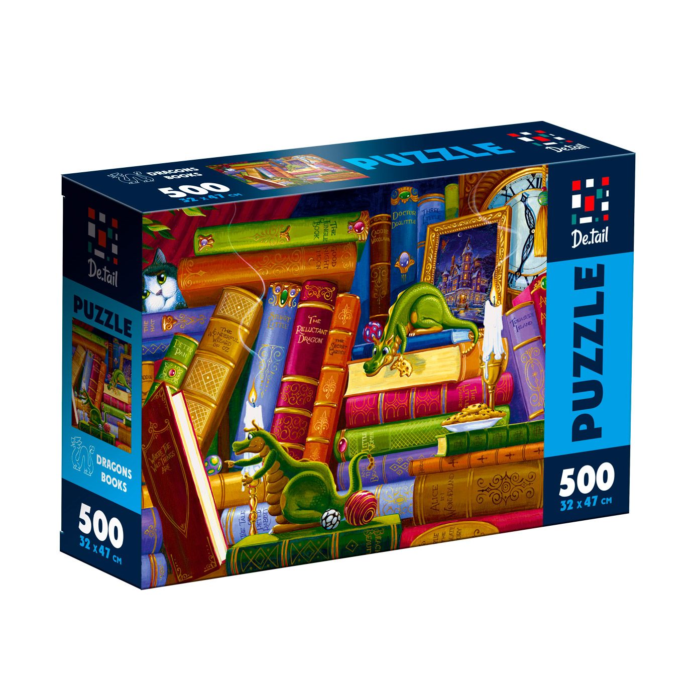 Пазли De.tail Книги про драконів, від 8 років, 500 деталей, 32*47 см ...