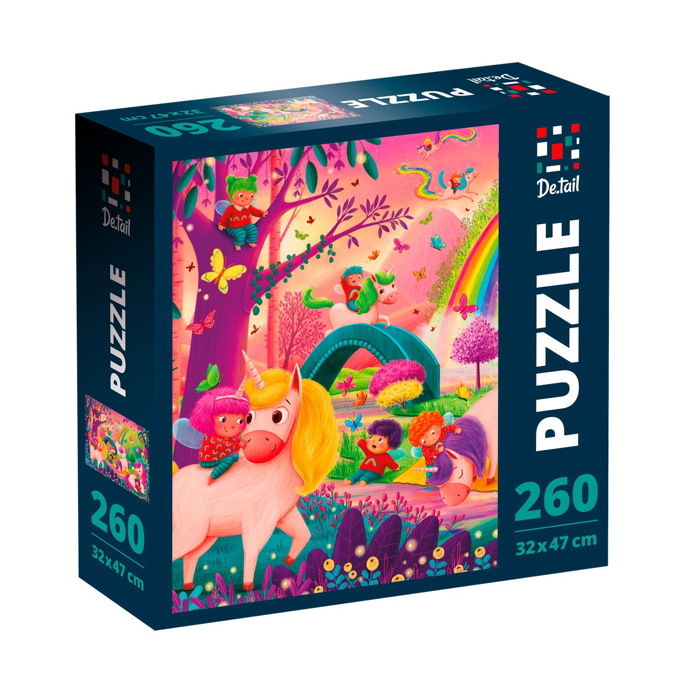 Пазли De.tail Світ єдиноріжок, від 5 років, 260 деталей, 32*47 см ...