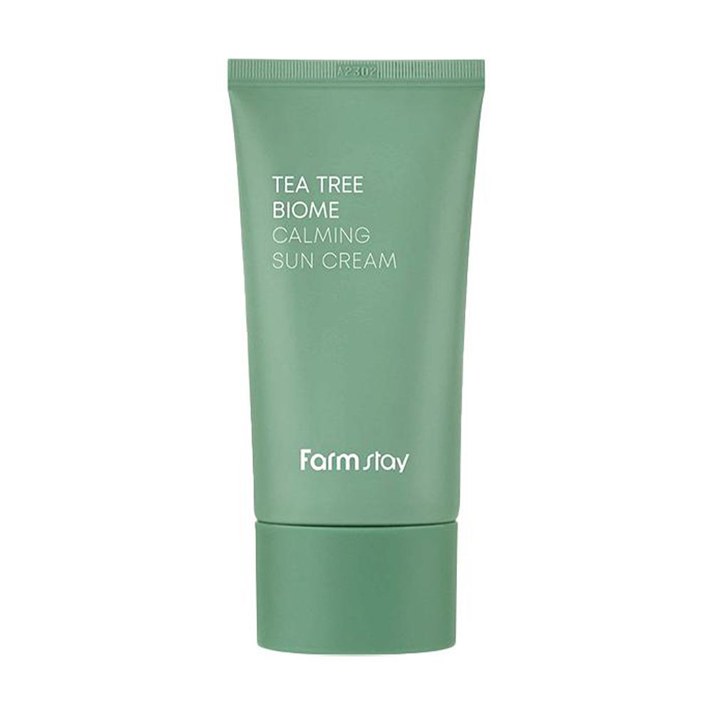 Сонцезахисний крем для обличчя FarmStay Tea Tree Biome Calming Sun ...