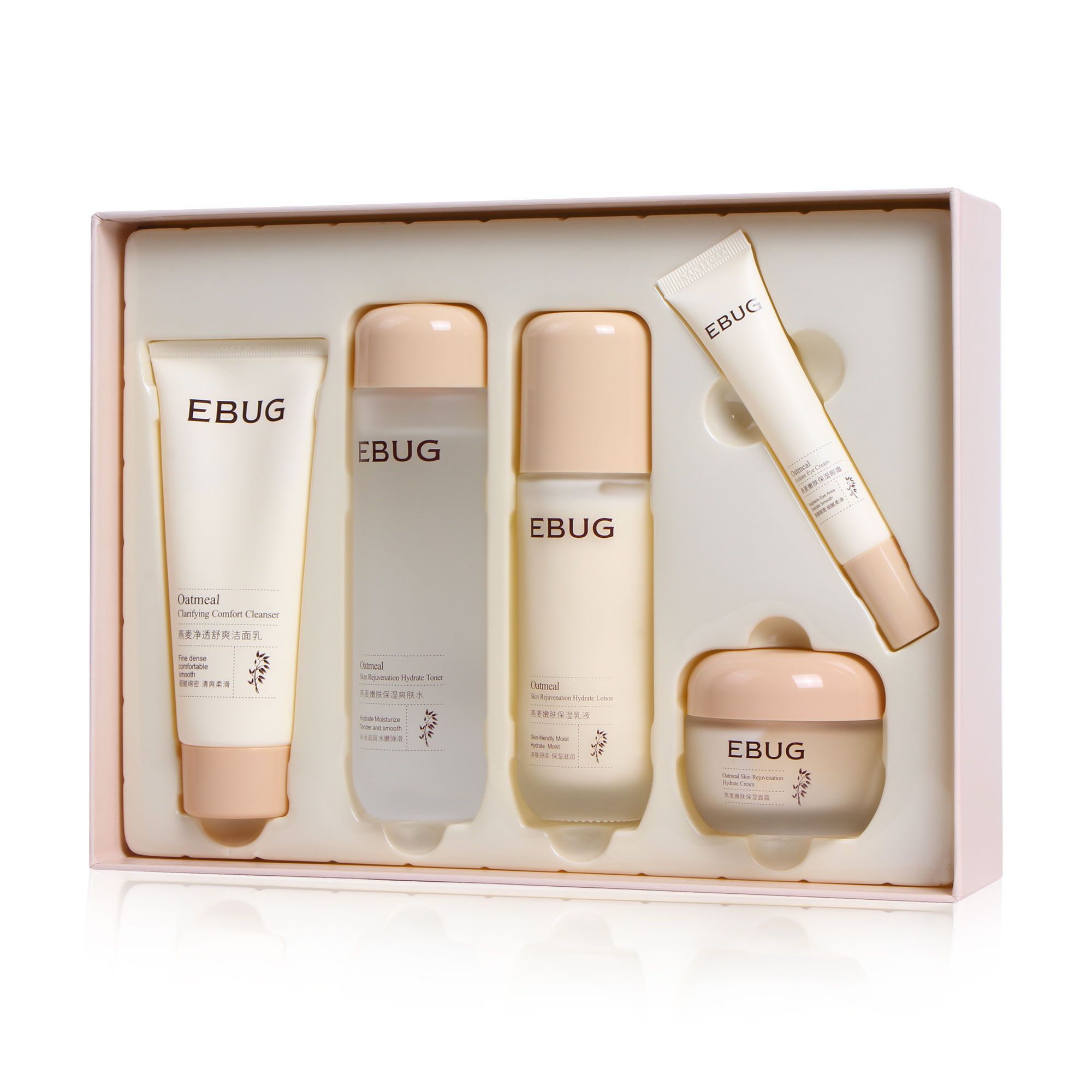 Набор для лица Ebug Oatmeal (молочко, 100 г + тонер, 130 мл + крем для ...