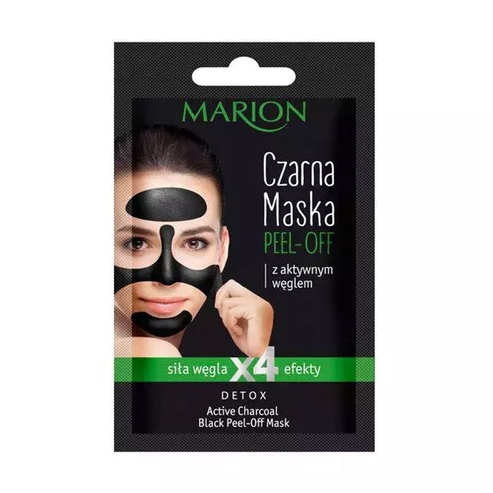 Маска для лица Marion Detox Active Charcoal Black Peel-Off Face Mask ...