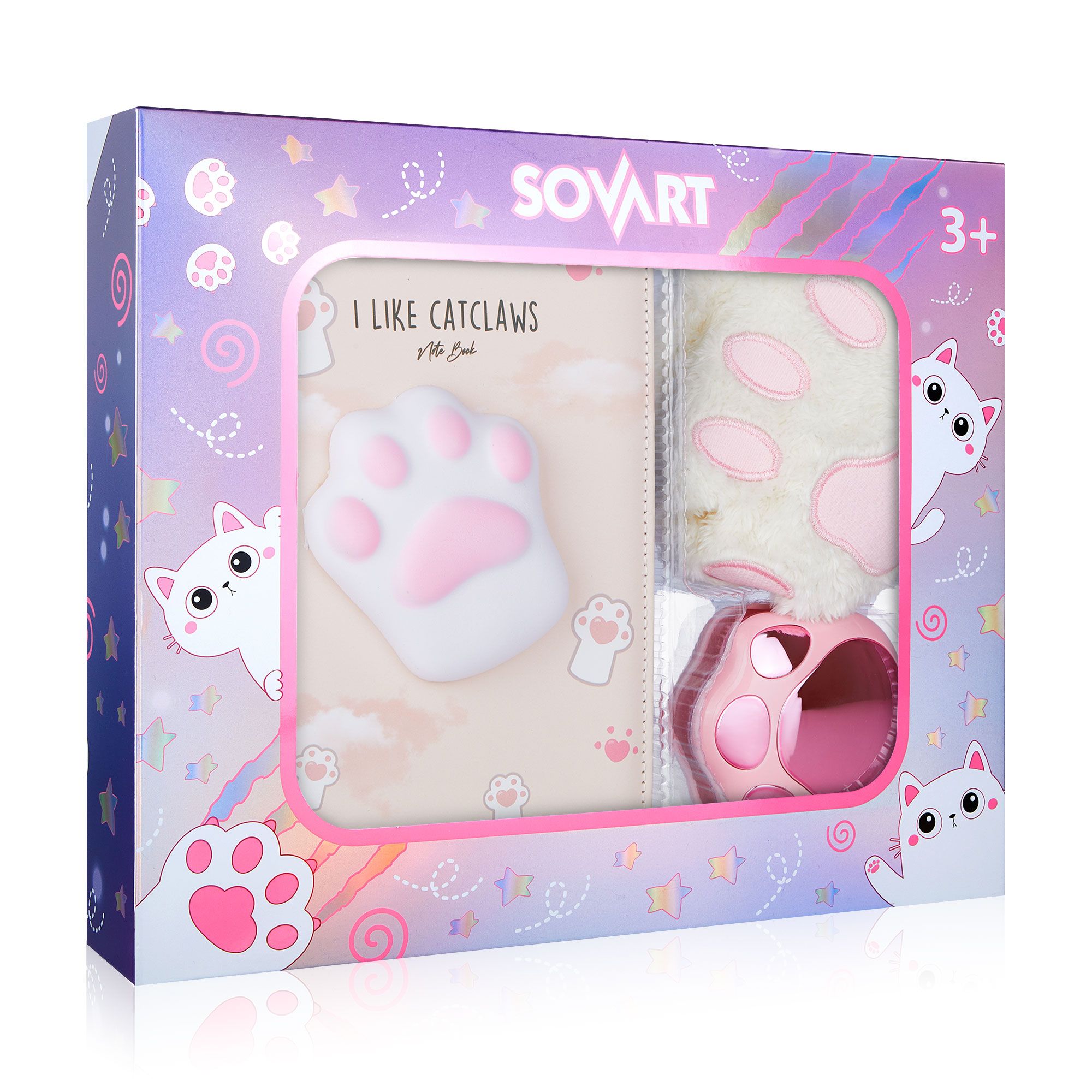 Подарочный набор Sovart 3+ (блокнот + перчатки + щетка массажная для волос) - купить на EVA.UA ...