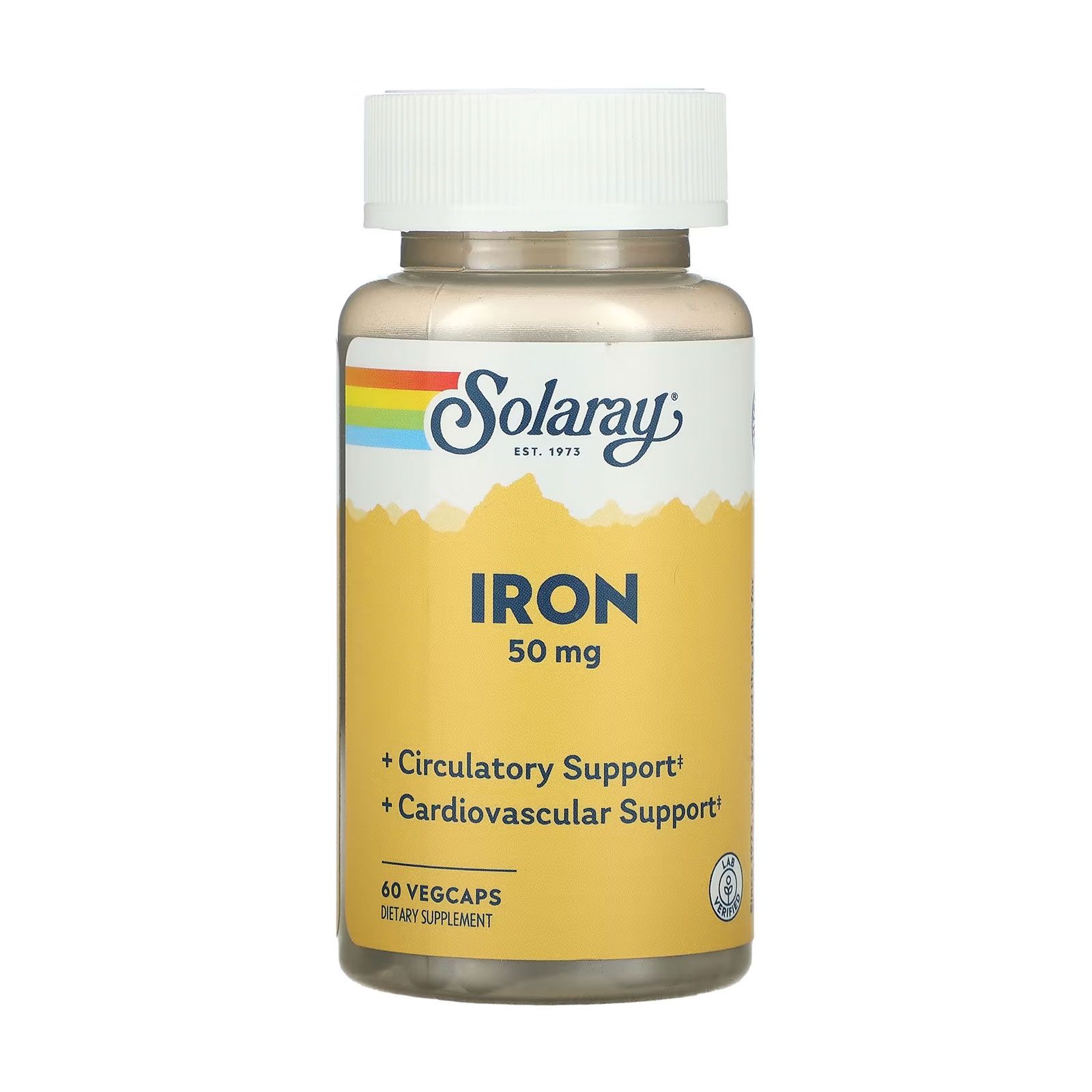 Залізо Solaray Iron 50 мг, 60 вегетаріанських капсул — купити на EVA.UA ...