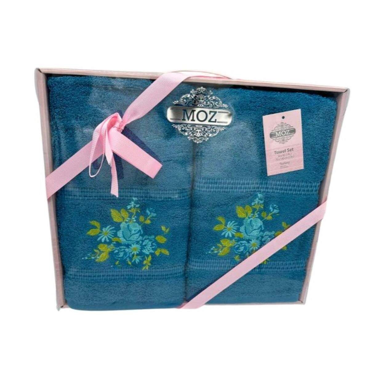 Набор махровых хлопковых полотенец для лица 90х50 см и тела 140х70 см MOZ RC35 (890002) — купить ...