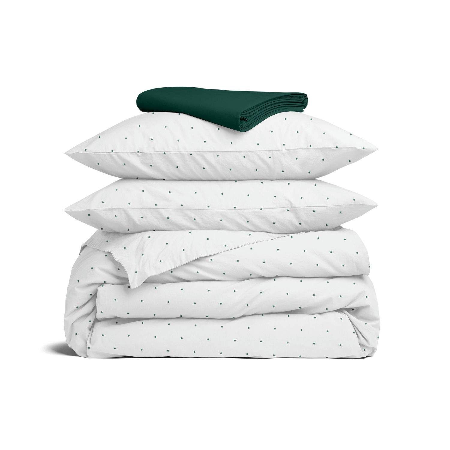 Двоспальна постіль з простирадлом на резинці MINI DOTS CS53 COSAS ...